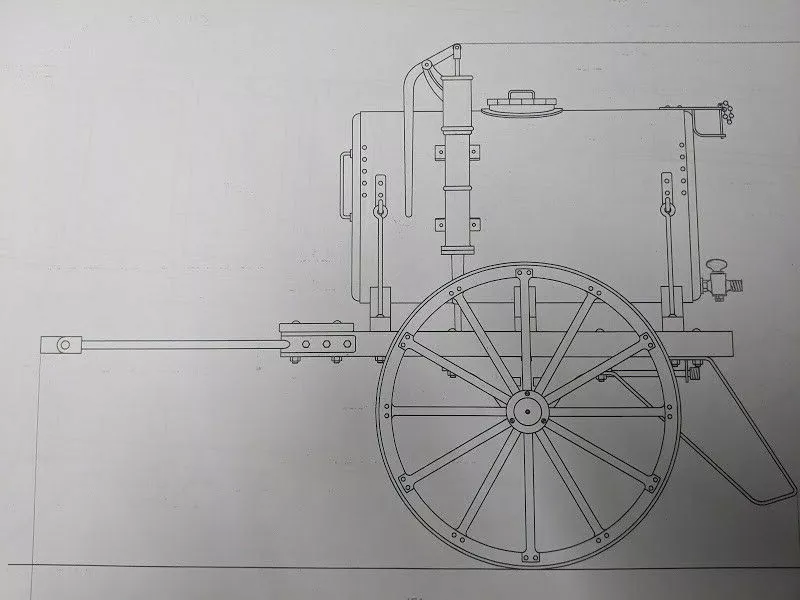 4″ Scale “Fowler” Water Cart Drawing/Plans – John Rex Model Engineers
