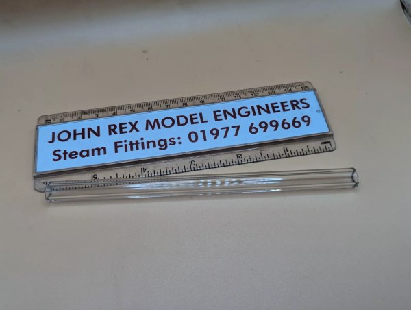 10mm plain Gauge Glass for Live Steam Engine – John Rex Model Engineers