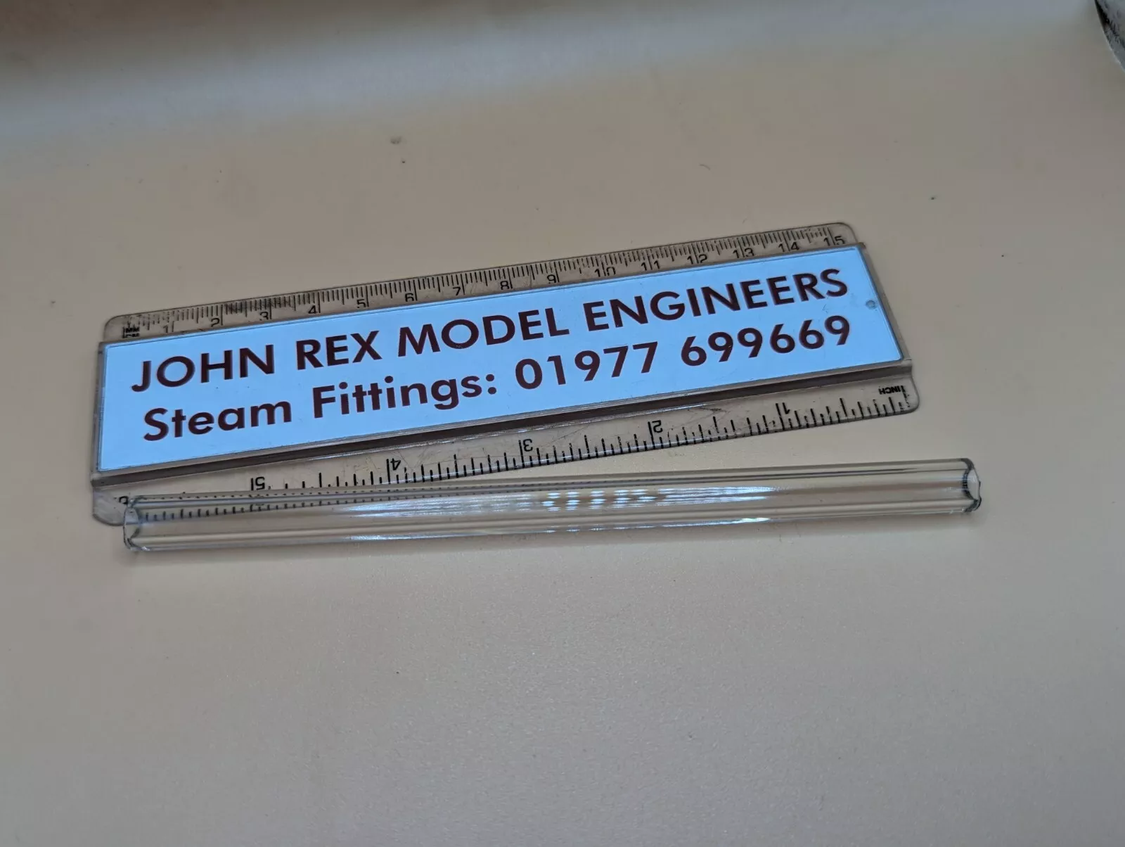 10mm plain Gauge Glass for Live Steam Engine – John Rex Model Engineers