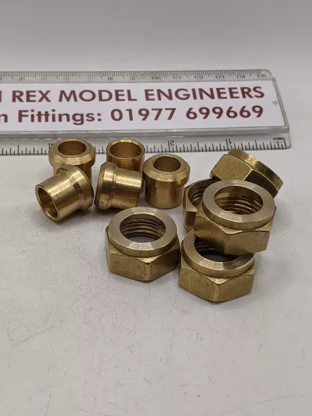 12mm Pipe Nuts & Nipples (1/2″ BSP Nuts) For Live Steam Engine – John ...